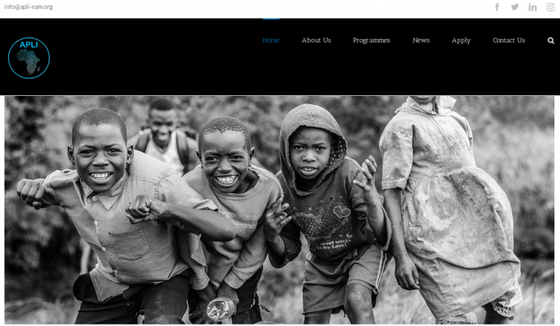 Construction of the APLI Namibia website - Grans IT (Pty) Ltd